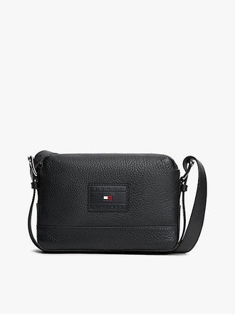 Tommy Hilfiger Sac &agrave; bandouli&egrave;re en cuir grain&eacute;