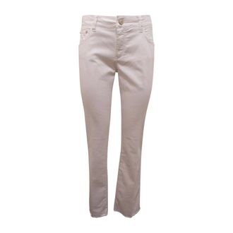 Emma & Gaia 19Rp220 Pantalon en Denim - Femme - Jeans - Blanc - Taille: W28