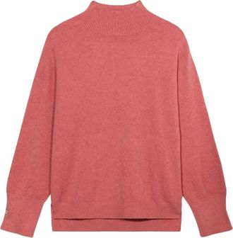 Oltre Femme, Pulls, Rose, Taille: 38/40 FR Col roul&eacute; en maille viscose