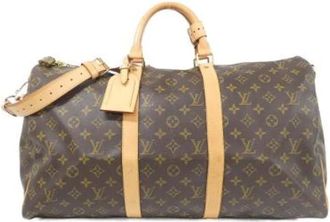 Louis Vuitton unisex, Pre-owned, Brun, Taille: ONE Size Sac de voyage en toile Pre-owned
