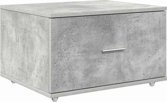 vidaXL Vidaxl - Schubladenschrank mit Rad Grau 55 x 45 x 33,5 cm Holzwerkstoff