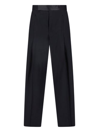 Giorgio Armani Ma&szlig;geschneiderte Schwarze Schurwollhose