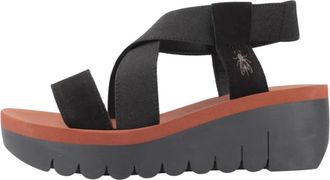 FLY London Femme, Chaussures, Noir, Taille: 39 EU Yabi Sandal