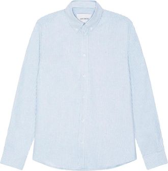 Les Deux Homme, Chemises, Bleu, Taille: XL Konrad Oxford Shirt