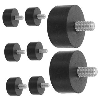 Holibanna 8 Stück Teiliges Verstellbare Gummifüße mit Schraubgewinde rutschfeste Möbel nivellierfüße für Tische Stühle Sofas Vibrationsdämpfend Kratzschützende 