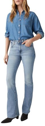 Levi's Damen 726 High Rise Flare Jeans, Light Indigo Worn in, 25W / 30L