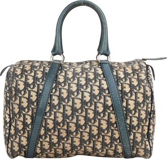 Dior Crossbody Bags - Christian Dior Trotter Monogram Boston 30 Handbag - Gr. unisize - in Blau - f&uuml;r Damen