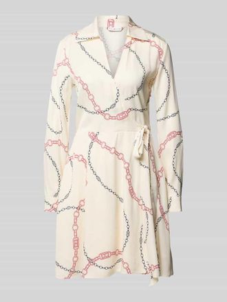 Tommy Hilfiger Mini Blusenkleid mit Motiv-Print