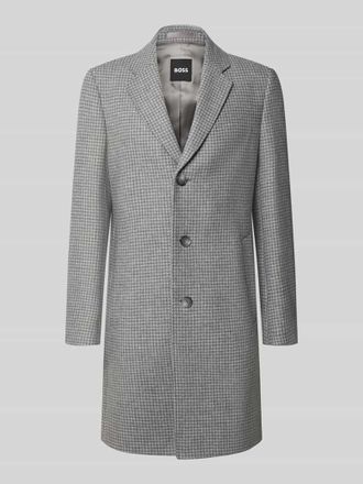 HUGO BOSS Regular Fit Wollmantel mit Allover-Muster Modell H-Hyde-Bib-E-264