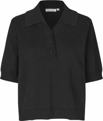 Masai Femme, Pulls, Noir, Taille: 36 FR V-neck Tricots