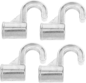 DOITOOL 4st&uuml;cke Stangenhalterungen Ohne Bohren Aus Aluminiumlegierung F&uuml;r Kleiderstangen Installieren Und Stabil Geeignet F&uuml;r Schlafzimmer Wohnzimmer Und K&uuml;ch