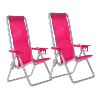 Angoily 2 Stück Miniatur Strandliegestuhl Leichter Klappbarer Mini Liegesessel für Puppenhaus Dekoration Outdoor Lounge Accessoire Miniatur Garten Wohnraum De
