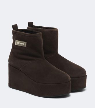 Coperni Bottines compens&eacute;es en daim