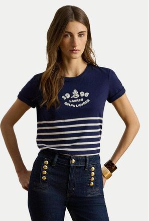 Lauren Ralph Lauren T-Shirt 200B21056001 Dunkelblau Relaxed Fit
