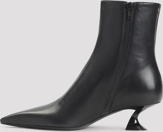 Lanvin Stiefel - Sculptural Black Ankle Boots With Side Zipper - Gr. 38,5 (EU) - in Schwarz - f&uuml;r Damen