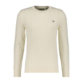 GANT Rundhals-Strickware - - Knitwear - Herren - Beige - M