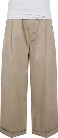 Darkpark Darkpark, Femme, Pantalons, Beige, Taille: 38 FR Wendy Pantalon Large &agrave; Taille &Eacute;lastique