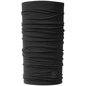Giesswein L&eacute;charpe multifonctionnelle Eisenstein noir ONE SIZE - &eacute;charpe tubulaire douce en 100% laine m&eacute;rinos, &eacute;charpe pour le ski de randonn&eacute;e, bandeau pour h