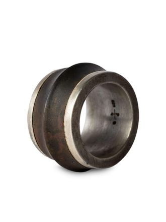 Parts Of Four bague Rotator en argent sterling - Marron