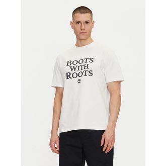 Timberland T-Shirt TB0A6F4N Weiß Regular Fit