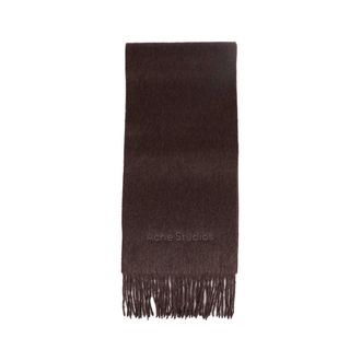 Acne Studios Alpaca Wool Logo Scarf