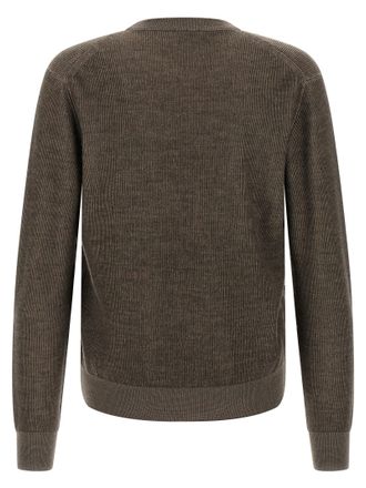 Brioni Cashmere and Wool Blend Sweater - Brown