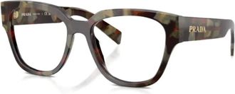 Prada PR C06V patterned glasses - Braun