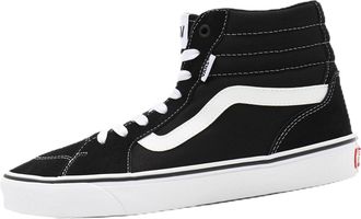 Vans Herren Filmore Hi Sneaker, Suede Canvas Black White, 40.5 EU