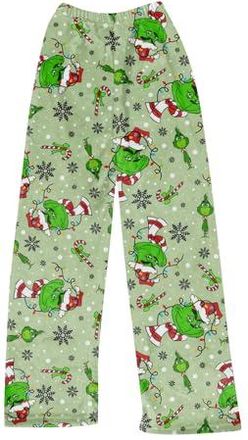 Generic Pyjama Grinch Femme Polaire Pijamas Nuit Femmes DHiver Pour Épais Pyjamas Yoga Jogging Noel Fluide Vêtements Bas De Pyjama Pantalons Flanelle Le Grinc