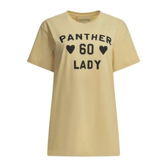 Valentino Panther 60 Lady T-Shirt - - Tops - Damen - Beige - S