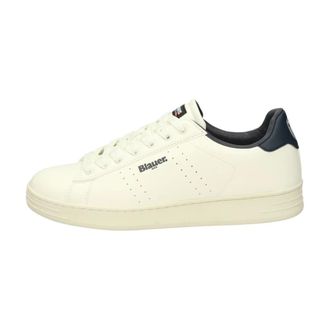 Blauer Niedrige Sneakers - - Shoes - Herren - Wei&szlig; - 41 EU