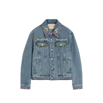 Valentino Embroidered Denim Jacket