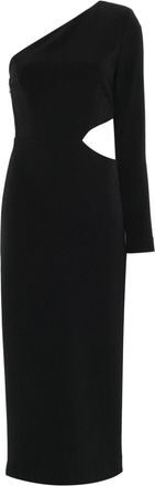 Twin-Set Einschultriges Midikleid - Schwarz