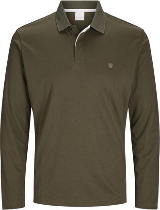 Jack & Jones Male T-Shirt Einfarbig Polokragen T-Shirt