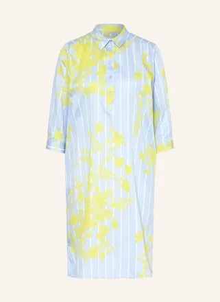 Milano Milano Italy Hemdblusenkleid Mit 3/4-Arm blau