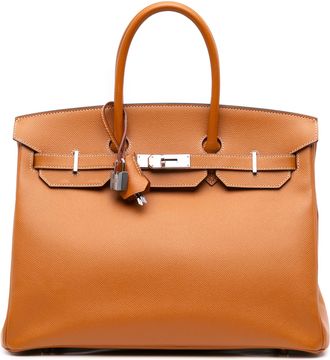 Herm&egrave;s Toffee Epsom Birkin Retourne 35