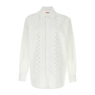 Valentino Garavani Poplin Shirt - - Shirts - Herren - Wei&szlig; - M
