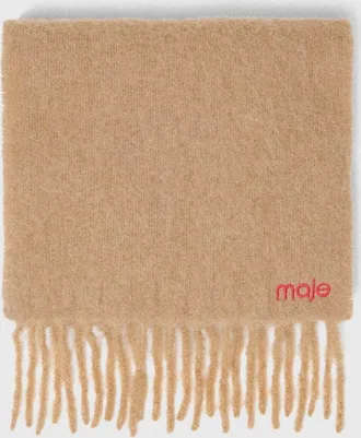 Maje Echarpe En Mix Laine Et Alpaga - Marron - Maje