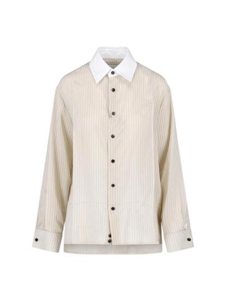 Bottega Veneta Gestreifte Viskosebluse