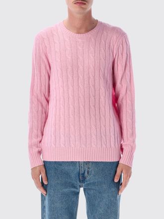 Polo Ralph Lauren Pull &agrave; col rond en 100% cachemire avec maille torsad&eacute;e