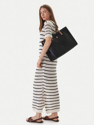 Tommy Hilfiger Handtasche Tommy Hilfiger Th City Tote AW0AW18394 Schwarz