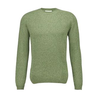 Boglioli Gr&uuml;ner Woll-Kaschmir-Pullover Rundhalsausschnitt - - Knitwear - Herren - Gr&uuml;n - L