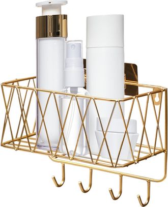 Generic Schwimmende Regale f&uuml;r Schlafzimmer | Wandaufbewahrungst&uuml;r f&uuml;r die K&uuml;che - Wandorganisator mit Haken, rostbest&auml;ndiges Trennwanddesign, dekorativer Eff