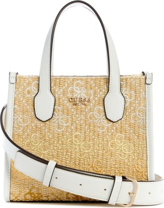 Guess Silvana Mini Two Compartment Tote XS Cornsilk Logo