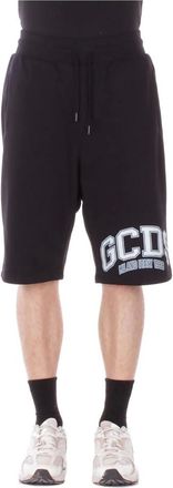GCDS Gcds, Homme, Sport, Noir, Taille: M Logo Front Shorts