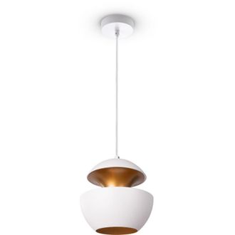 Paco Home Paco Home Pendelleuchte Esszimmer H&auml;ngelampe K&uuml;chenlampe Esstischlampe Industriell Modern Wei&szlig; (&Oslash;20 cm), Pendelleuchte - Metall Geb&uuml;rstet