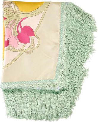 La DoubleJ Femme, Accessoires, Multicolore, Taille: ONE Size Reversible Fringe Carr&eacute; Scarf