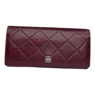 Givenchy Portefeuille en cuir Pre-owned - Femme - Pre-owned - Rouge - Taille: ONE Size