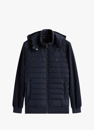 Tommy Hilfiger Blouson &agrave; capuche amovible en coton m&eacute;lang&eacute;