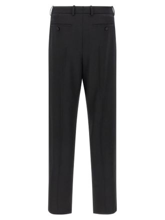 Saint Laurent Mens Black Wool Dress Pants